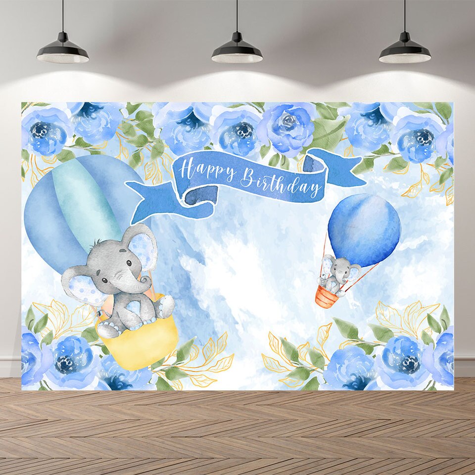 Elephant Round Photography Background - Baby Shop 24-7
